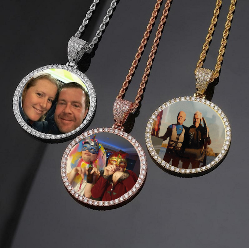 Custom Photo Jewelry and Custom clothing products.
